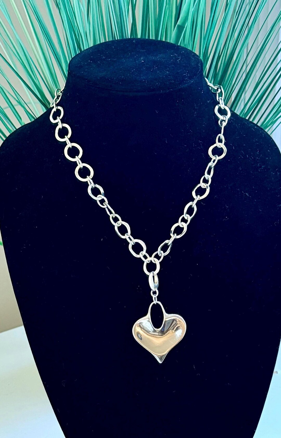 Robert Lee Morris Sterling Silver Heart Pendant Necklace: Modernist ...