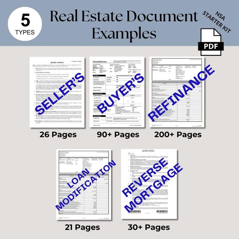 Notary Loan Document Bundle: NSA Starter Kit (digital Download) - Etsy
