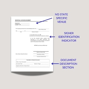 10 Printable Notarial Certificates for Notaries and Loan Signing Agents ...