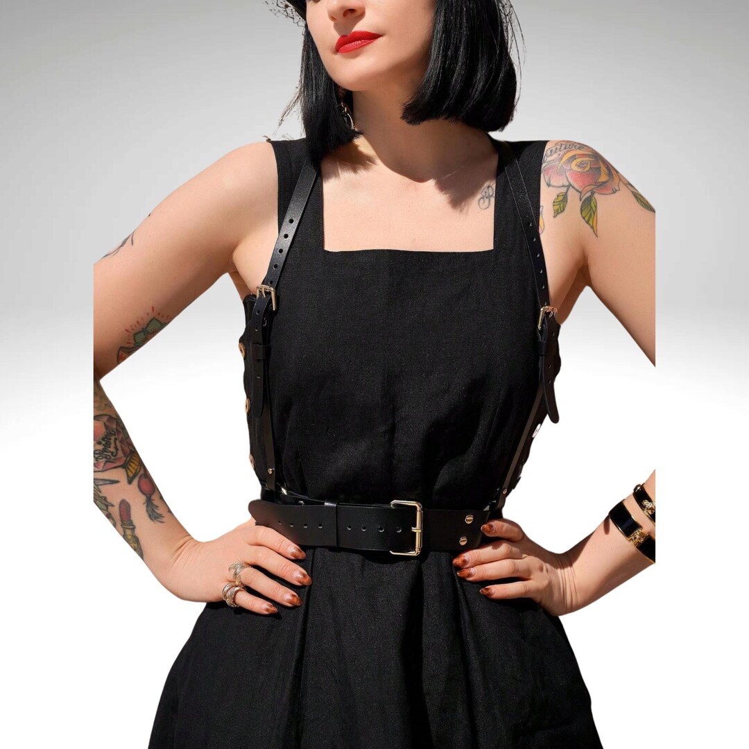 Women Adjustable Body Harness, Gothic Harness Shoulder Strap, Women ...