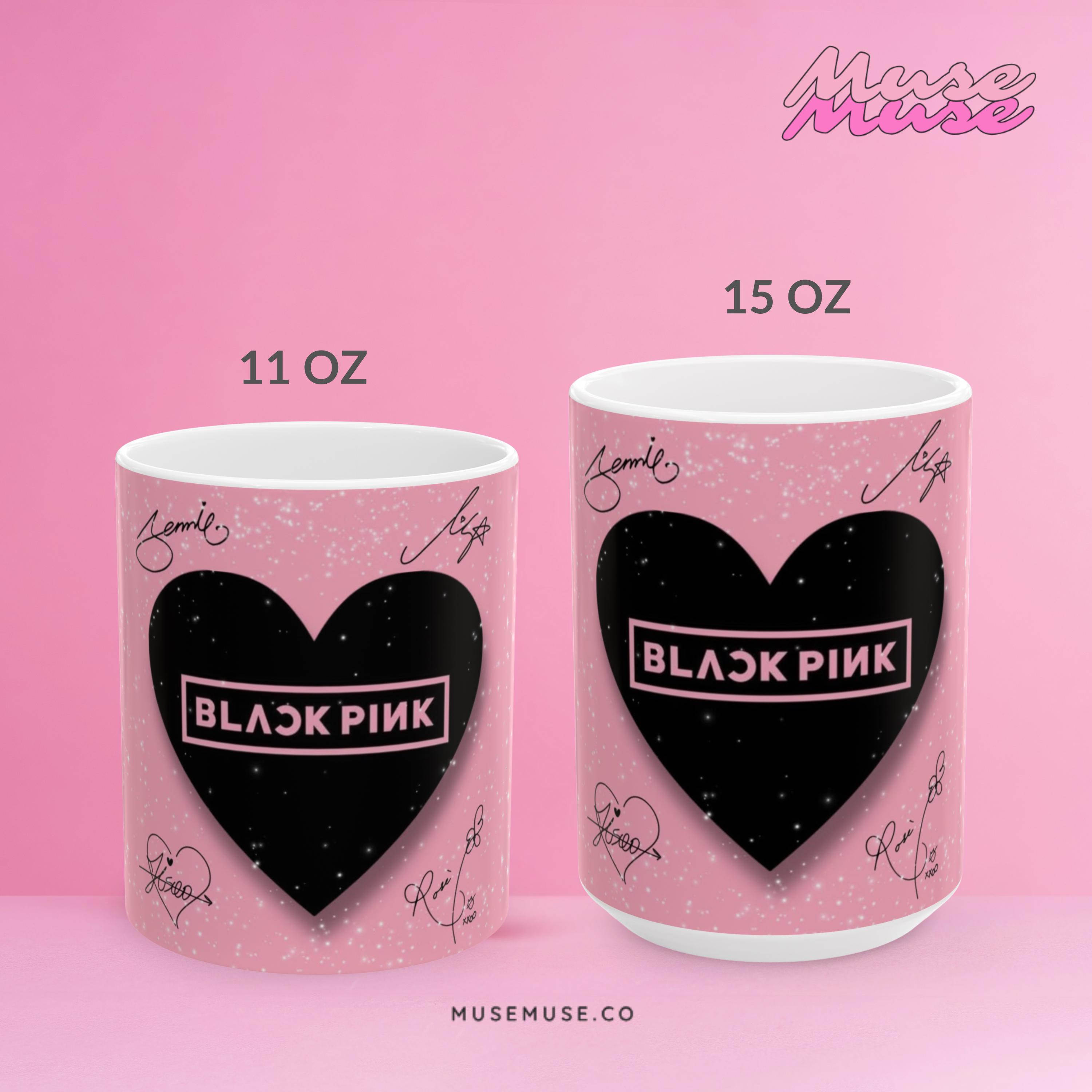 Black Pink Ceramic Mug, K-pop Fan Mug, Signature Coffee Cup, 11oz, 15oz ...
