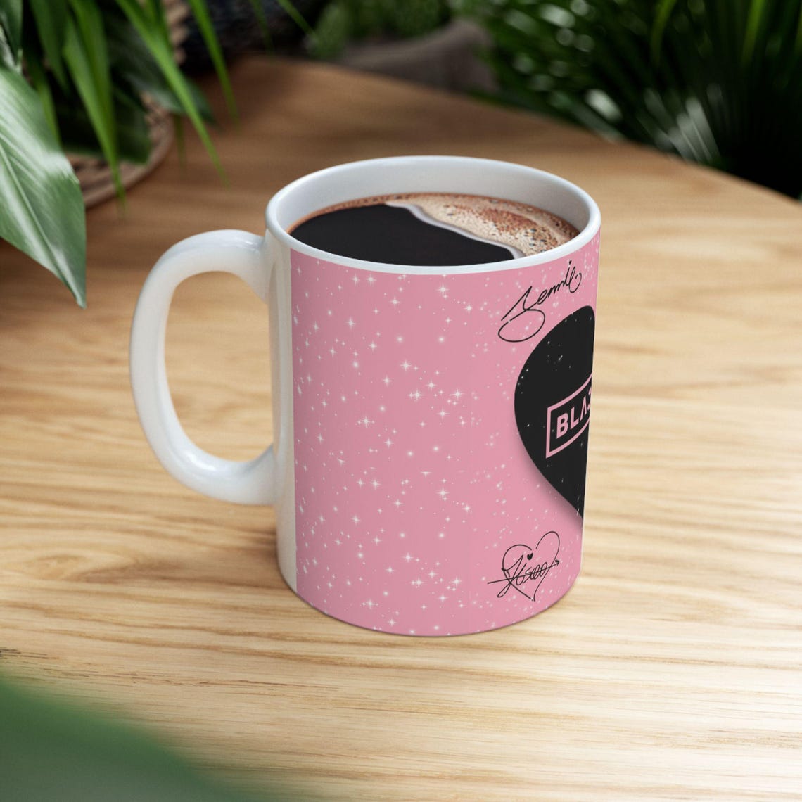 Black Pink Ceramic Mug, K-pop Fan Mug, Signature Coffee Cup, 11oz, 15oz ...