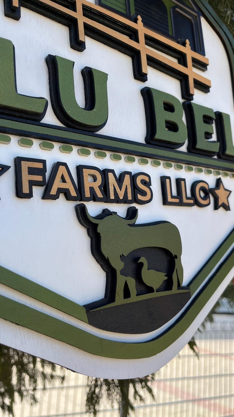 Handcrafted 3D Wood Business Logo Sign: Custom Wall Decor - Etsy