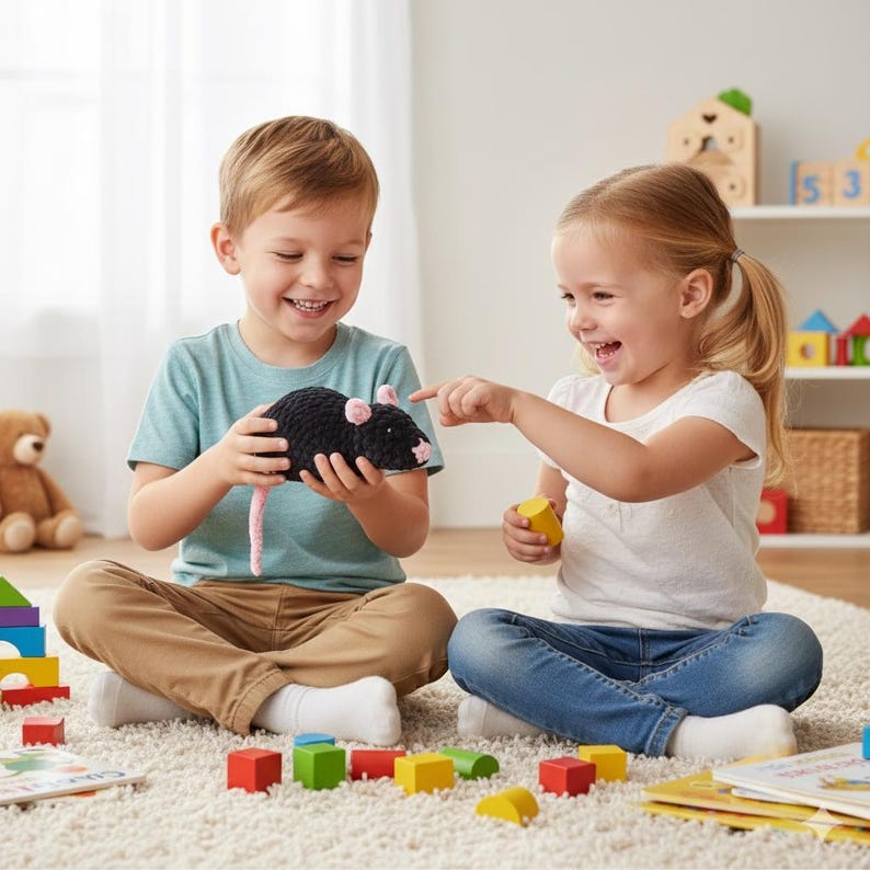 No Sew Crochet Rat Pattern PDF, Beginner Friendly Amigurumi, Easy ...