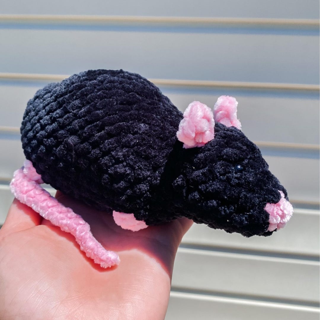 No Sew Crochet Rat Pattern PDF, Beginner Friendly Amigurumi, Easy ...