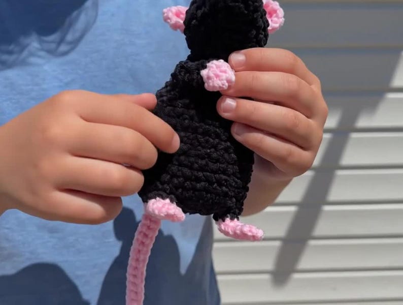 No Sew Crochet Rat Pattern PDF, Beginner Friendly Amigurumi, Easy ...