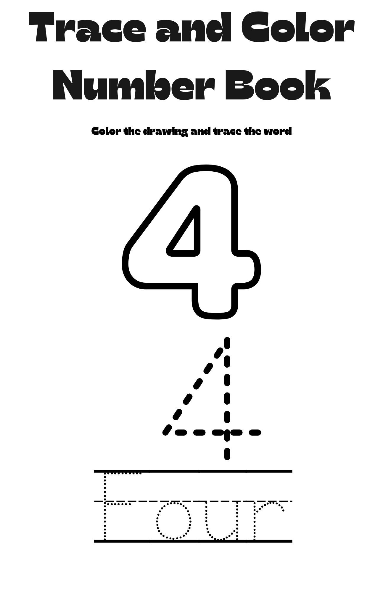 Coloring Pages for Preschoolers | Number Coloring Pages | Number ...