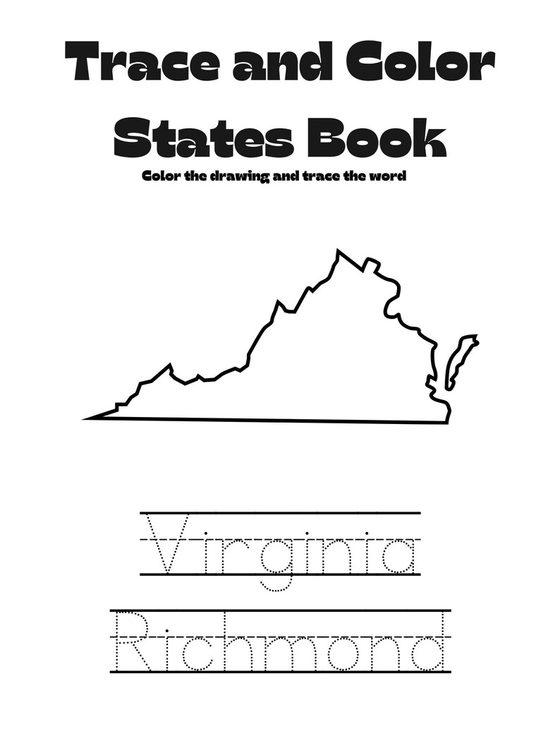 Coloring Pages for Preschoolers | US States Coloring Pages | States ...