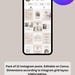 Pack of 12 Instagram 2025 GRID LAYOUT DIMENSIONS Posts Editable on ...