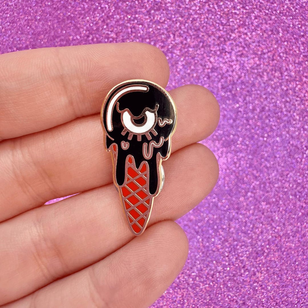 Eye-scream Eye Enamel Pin - Etsy