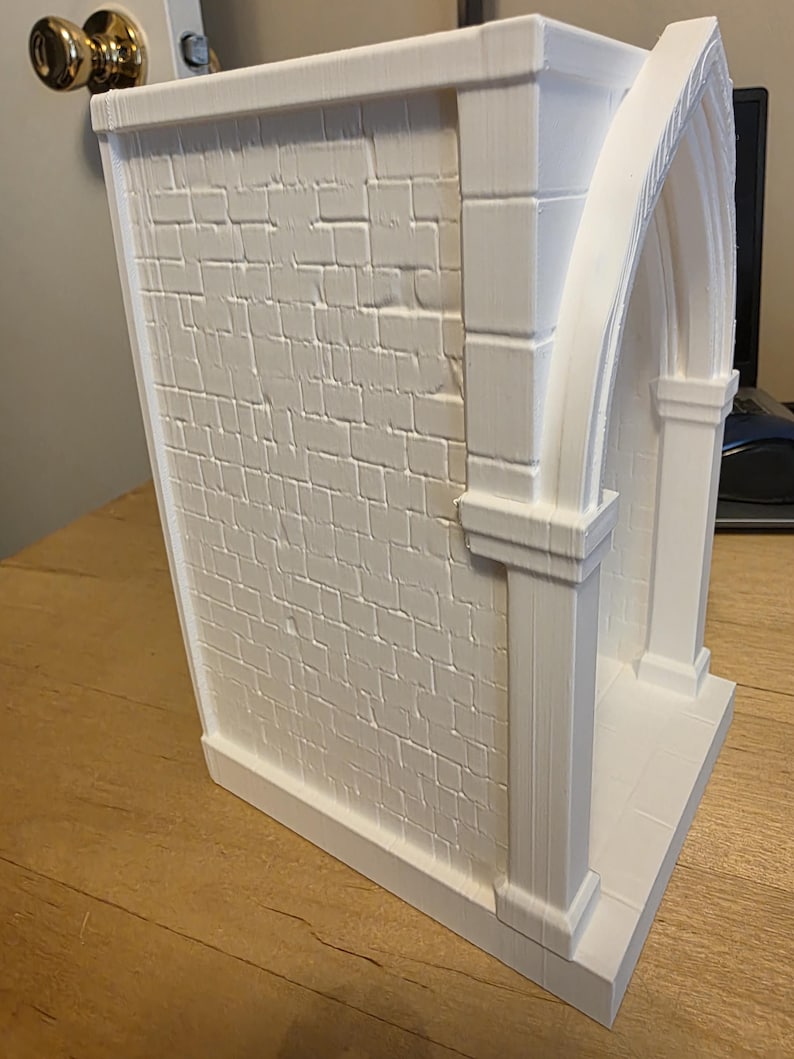 White Gothic Cathedral Book Nook, Dark Academia Shelf Decor, 3D Printed ...