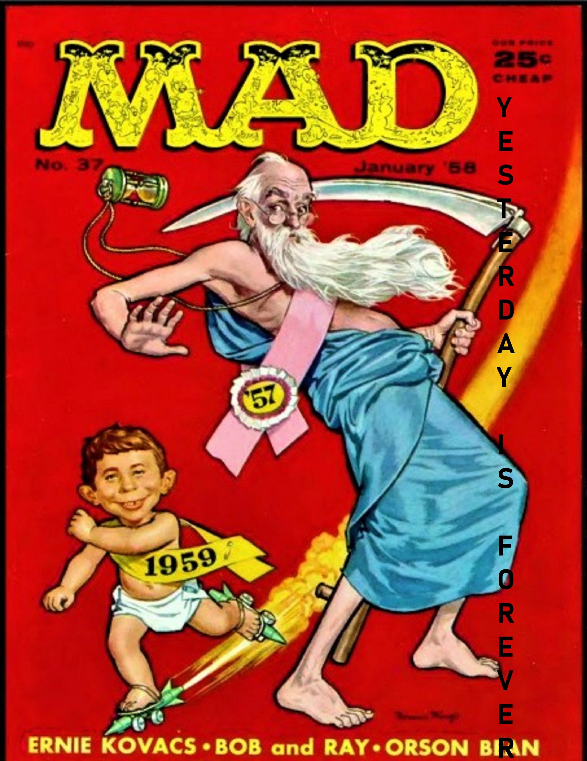 Issue 37 of MAD MAGAZINE JANUARY 1958 New Year Instant Digital - Etsy