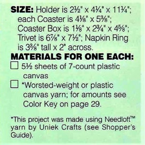 Plastic Canvas Pattern Amazing FARMHOUSE Country Kitchen PINEAPPLE SET ...