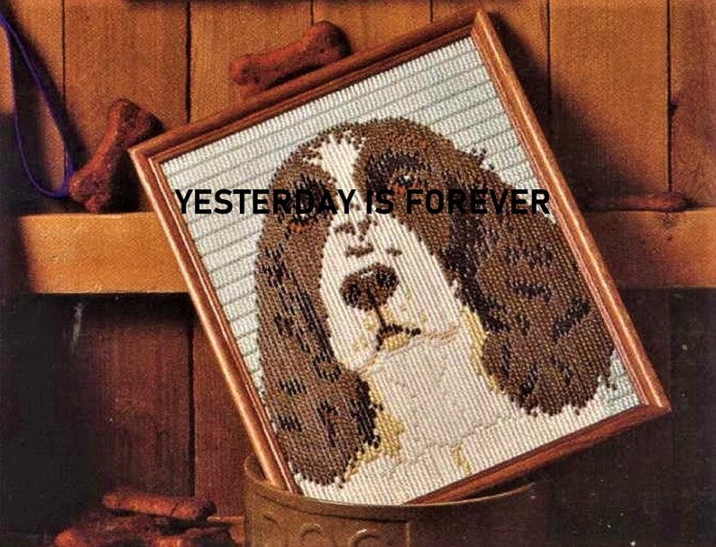 Plastic Canvas Pattern SPRINGER SPANIEL DOG Portrait Ln Long - Etsy