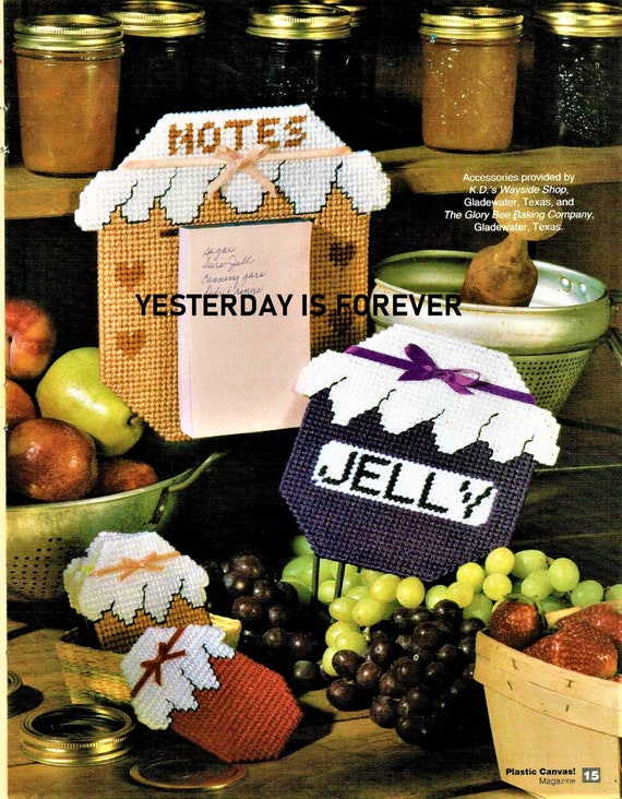 Plastic Canvas Patterns Farmhouse Country Kitchen CANNING JAR - Etsy