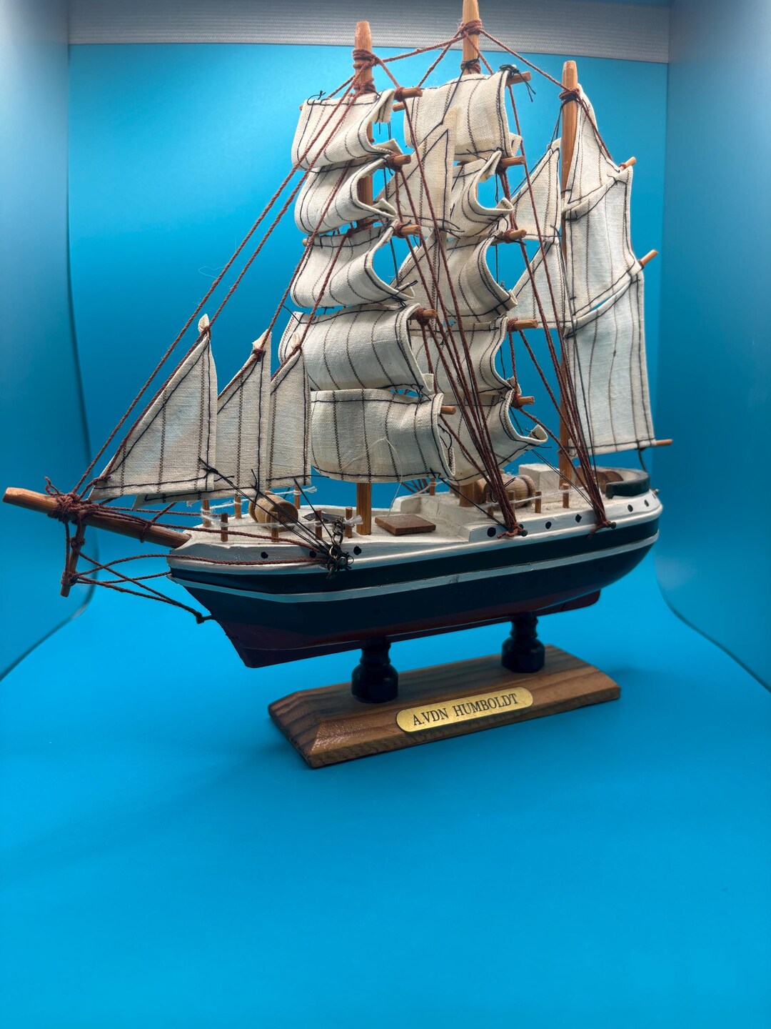 Vintage Wooden Ship Model SS Alexander Von Humboldt - Etsy