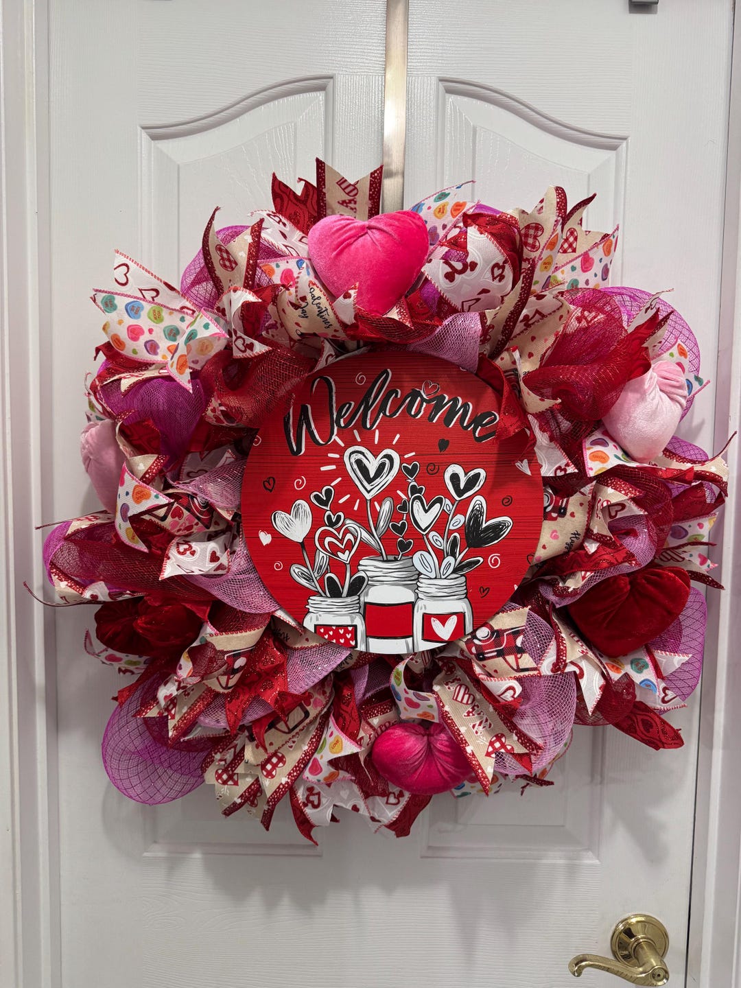HEARTS OF FLOW - Deco Mesh Red, Hot Pink, and Pink With Five Different ...