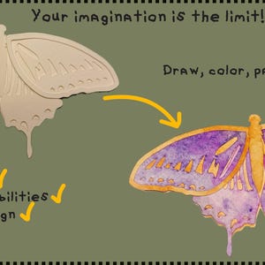 DIY Swallow Butterfly Papercraft - Etsy