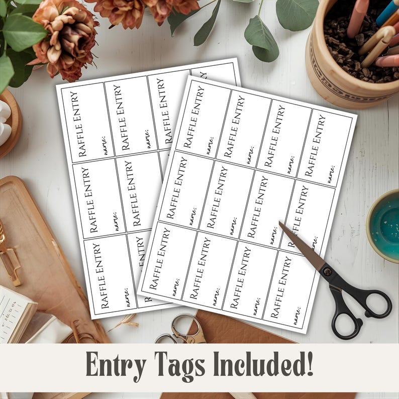 Baby Registry Raffle Template, Registry Raffle Sign, Baby Shower ...