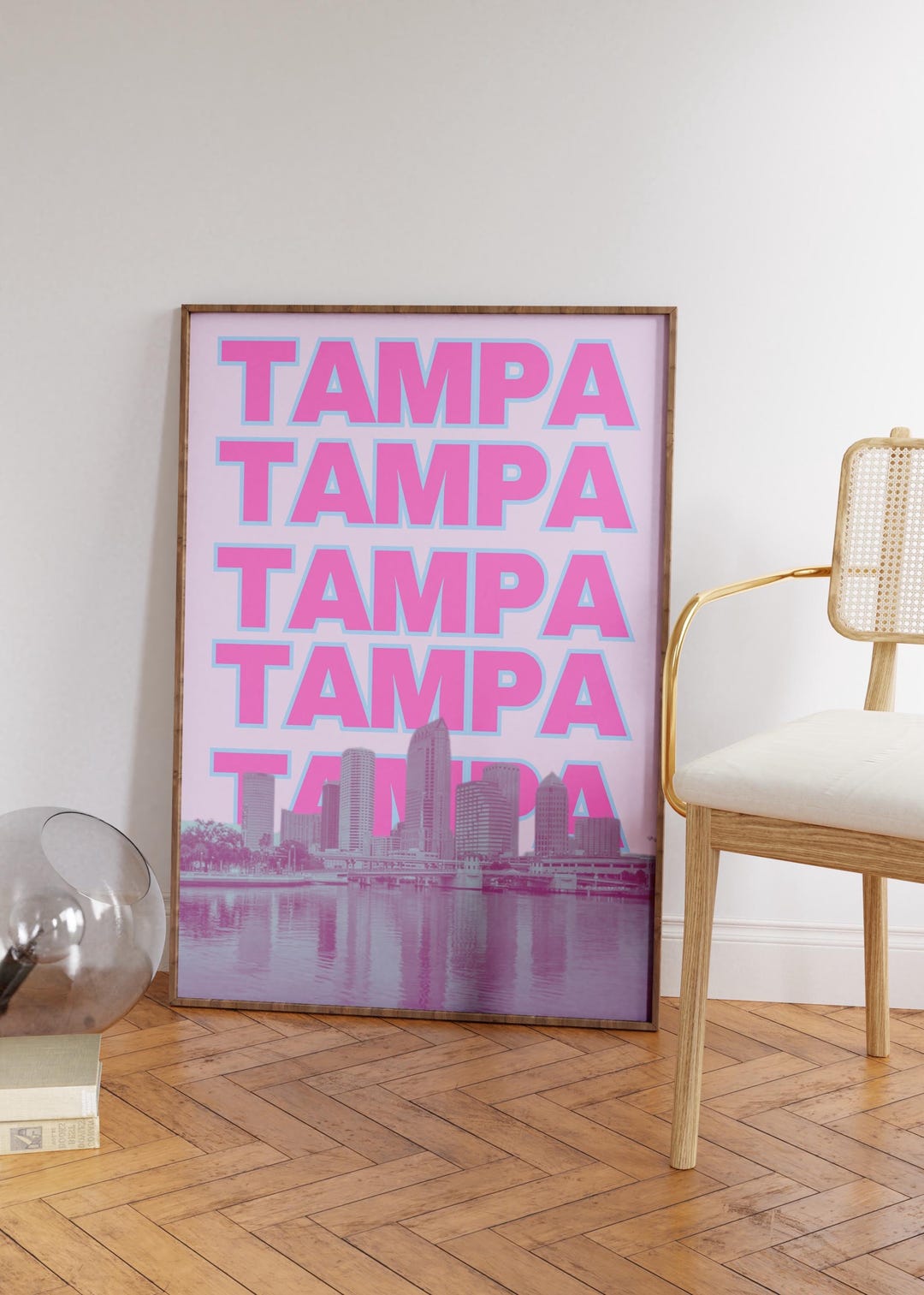 Tampa City Skyline Poster - Digital Download Wall Art for Dorms ...