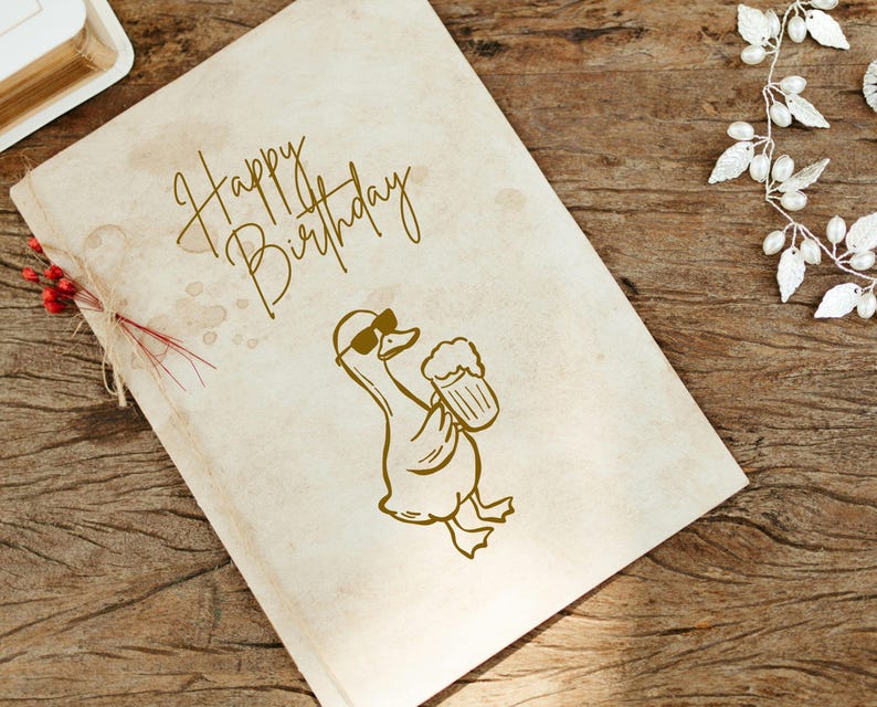 Silly Goose PNG SVG Bundle: Funny Beer Lover Clipart, Drunk Goose Adult ...