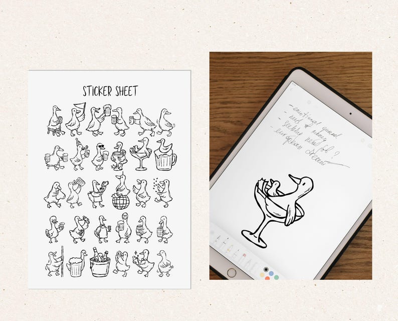 Silly Goose PNG SVG Bundle: Funny Beer Lover Clipart, Drunk Goose Adult ...