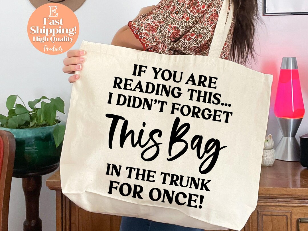 Funny Quote Canvas Tote Bag, Gift for Her, Shopping Bag, Grocery Bag ...