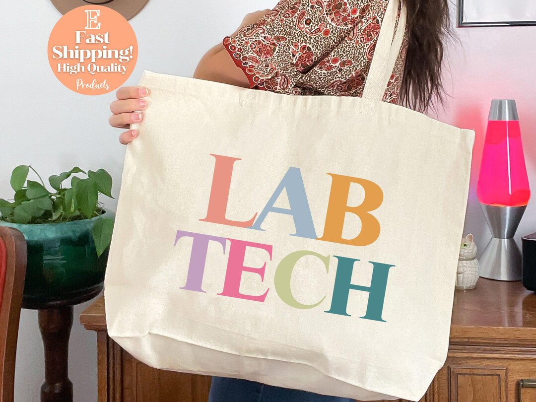 Lab Tech Tote Bag, Science Lab Worker Gift, Science Teacher Gift ...
