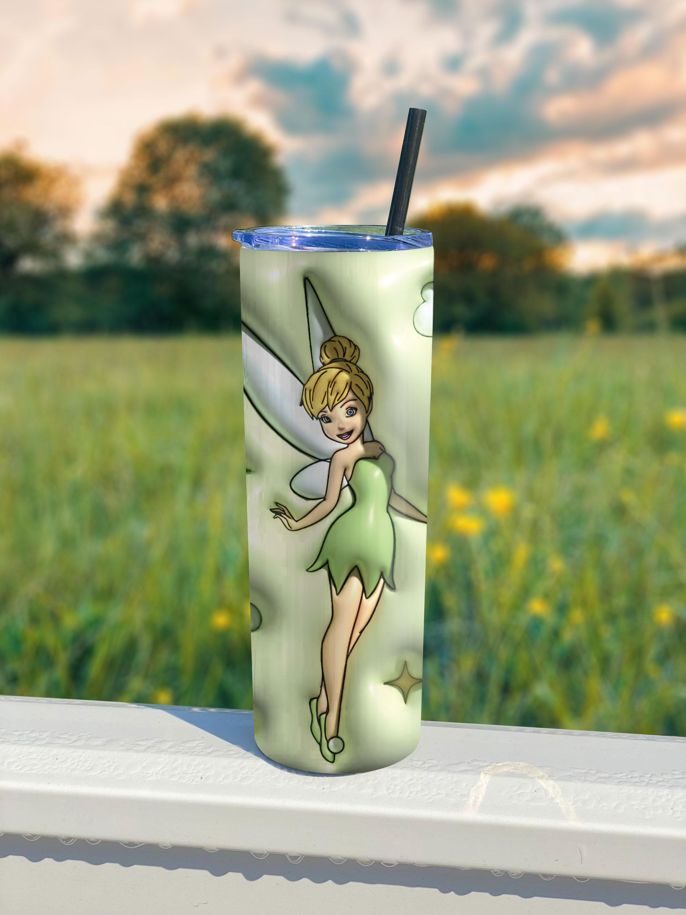 Tinker Bell Inflated Tumbler Wrap PNG, Disneyland Characters Inflated ...