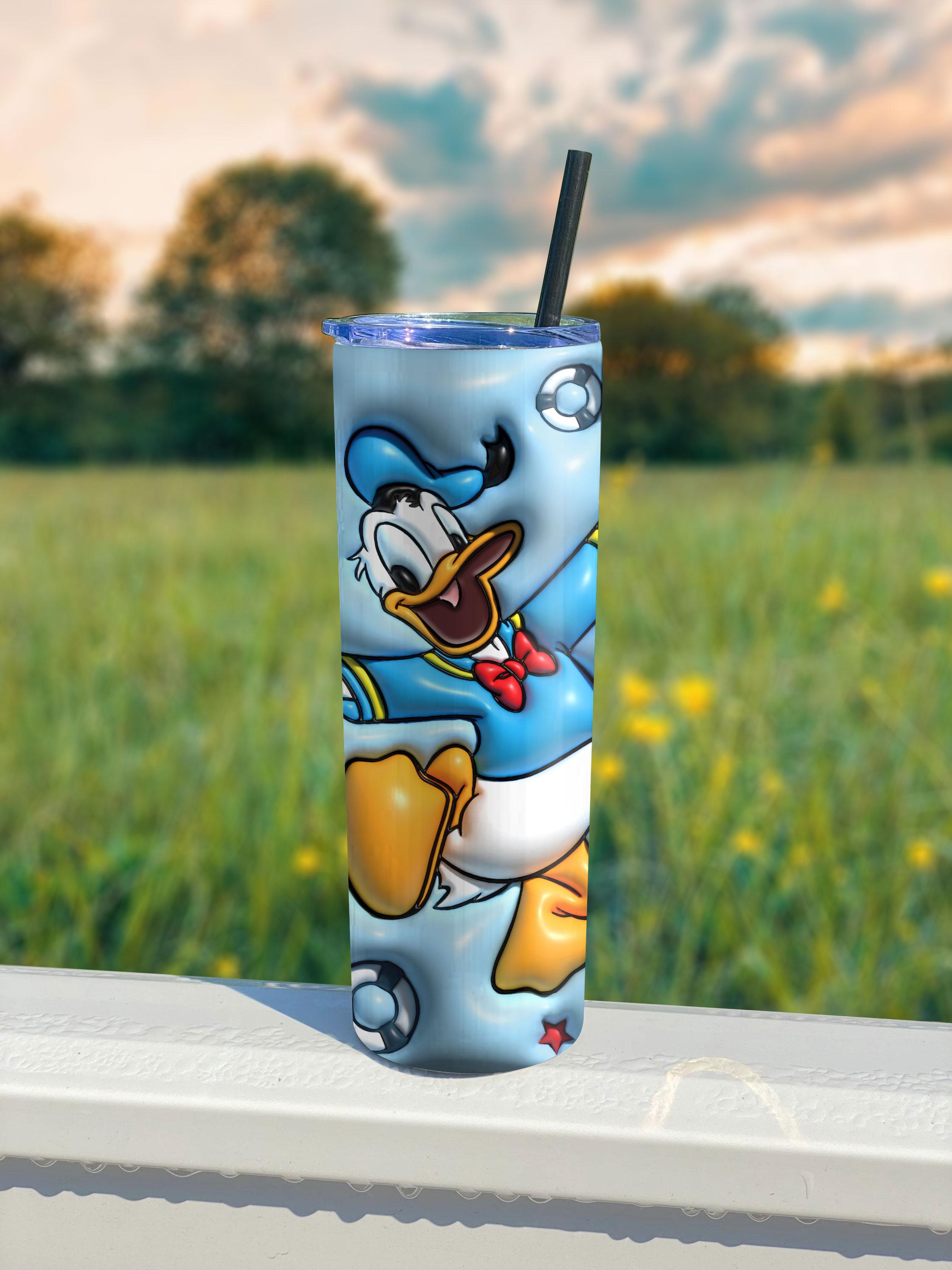 Donald Duck Inflated Tumbler Wrap PNG, Disneyland Characters Inflated ...