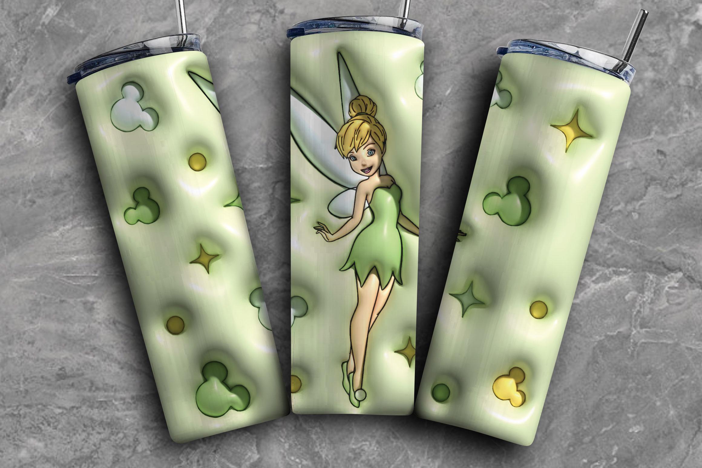 Tinker Bell Inflated Tumbler Wrap PNG, Disneyland Characters Inflated ...