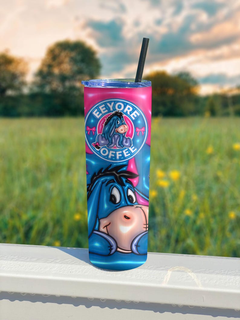 Eeyore Inflated Tumbler Wrap PNG, Winnie the Pooh Inflated Tumbler ...
