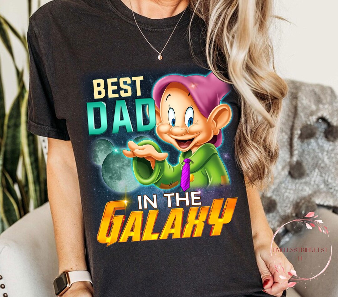 Best Dad in the Galaxy Dopey Shirt | Retro Vintage Disney Father's Day ...