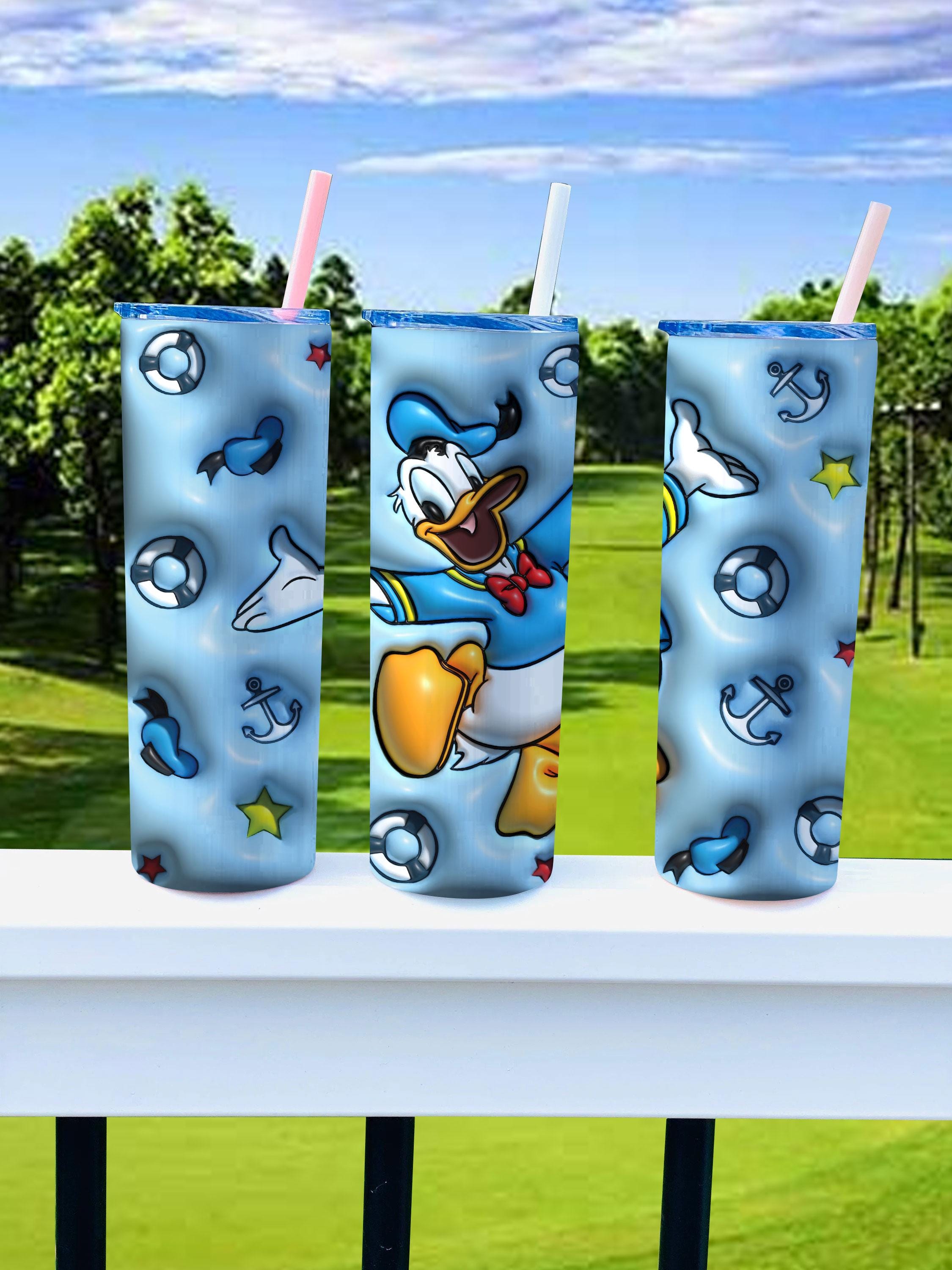 Donald Duck Inflated Tumbler Wrap PNG, Disneyland Characters Inflated ...