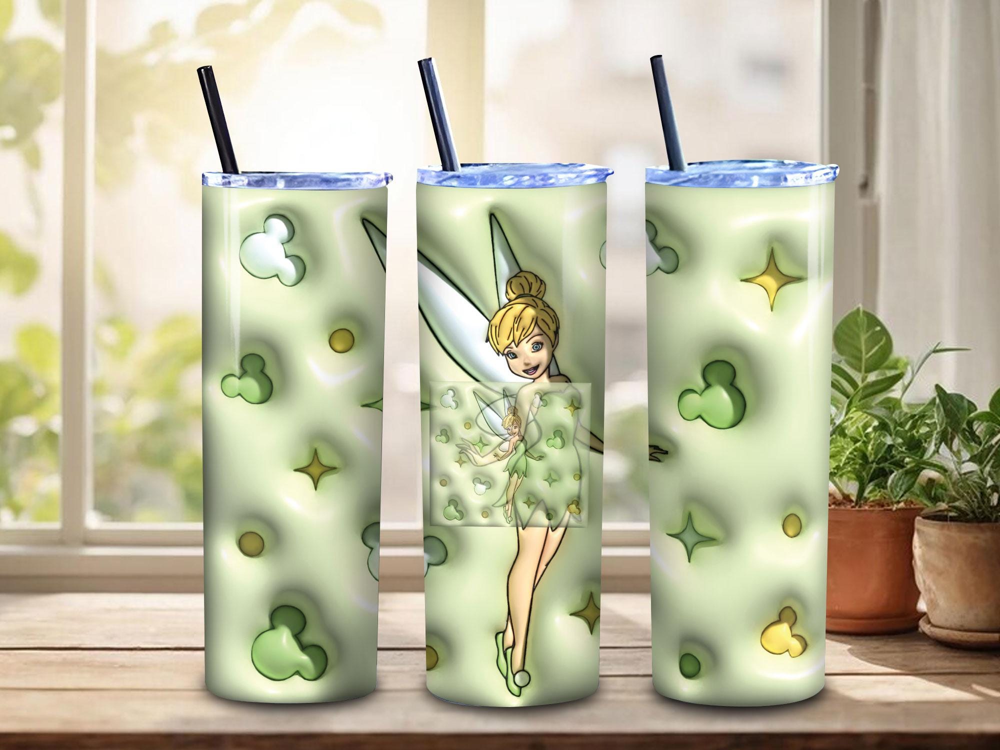 Tinker Bell Inflated Tumbler Wrap PNG, Disneyland Characters Inflated ...