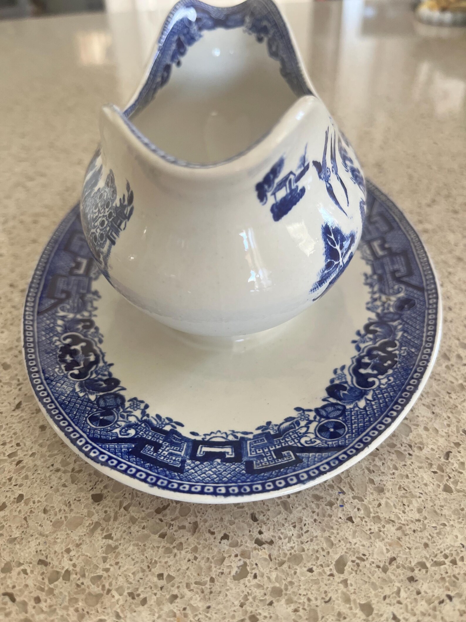 Vintage Blue Willow Gravy Boat, - Etsy