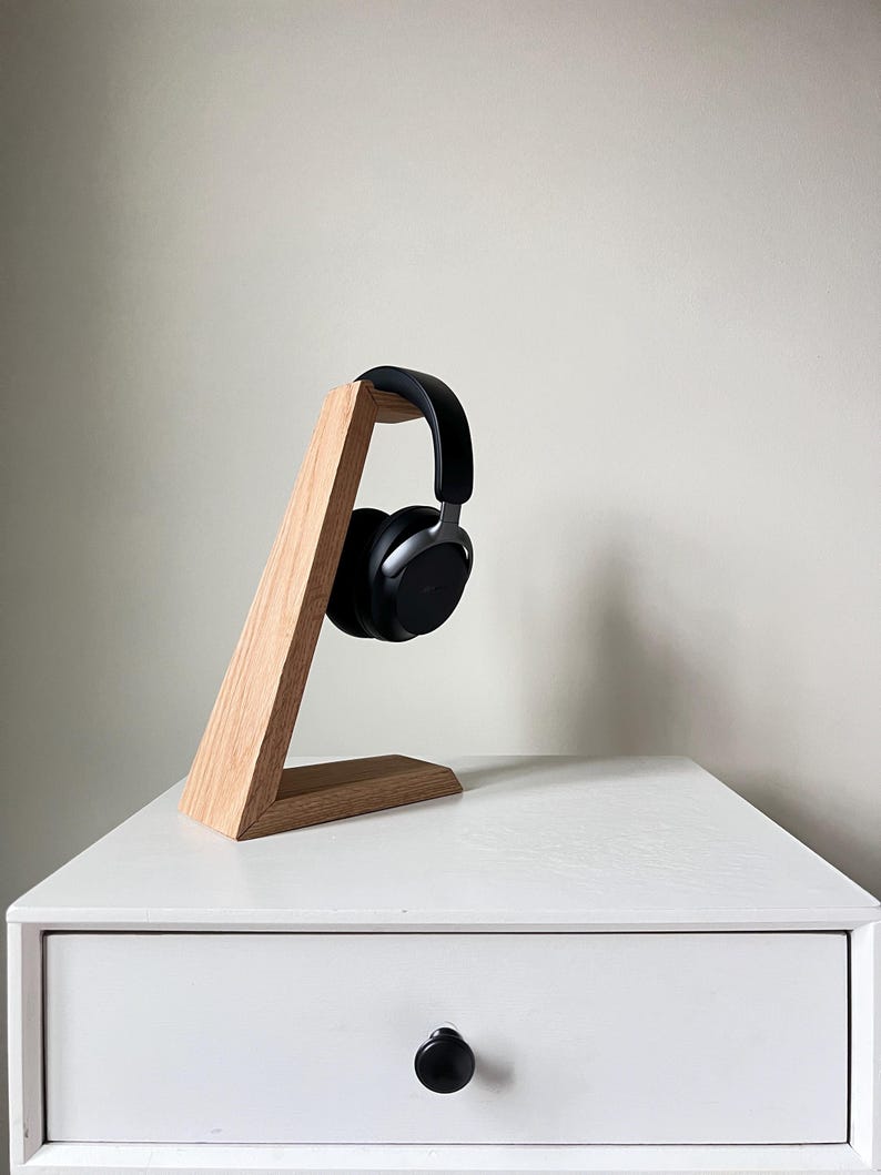 Oak Headphone Stand - Etsy