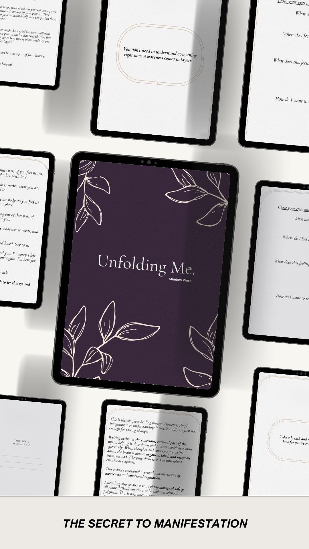 Missing Piece of Manifestation | Shadow Work Journal for Law of ...