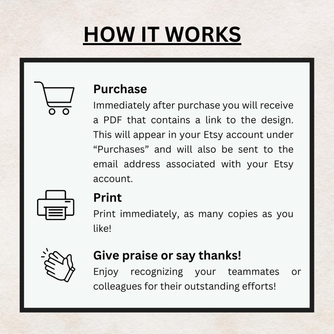 Recognition Card, Appreciation, Kudos, Thanks, for Colleague or ...