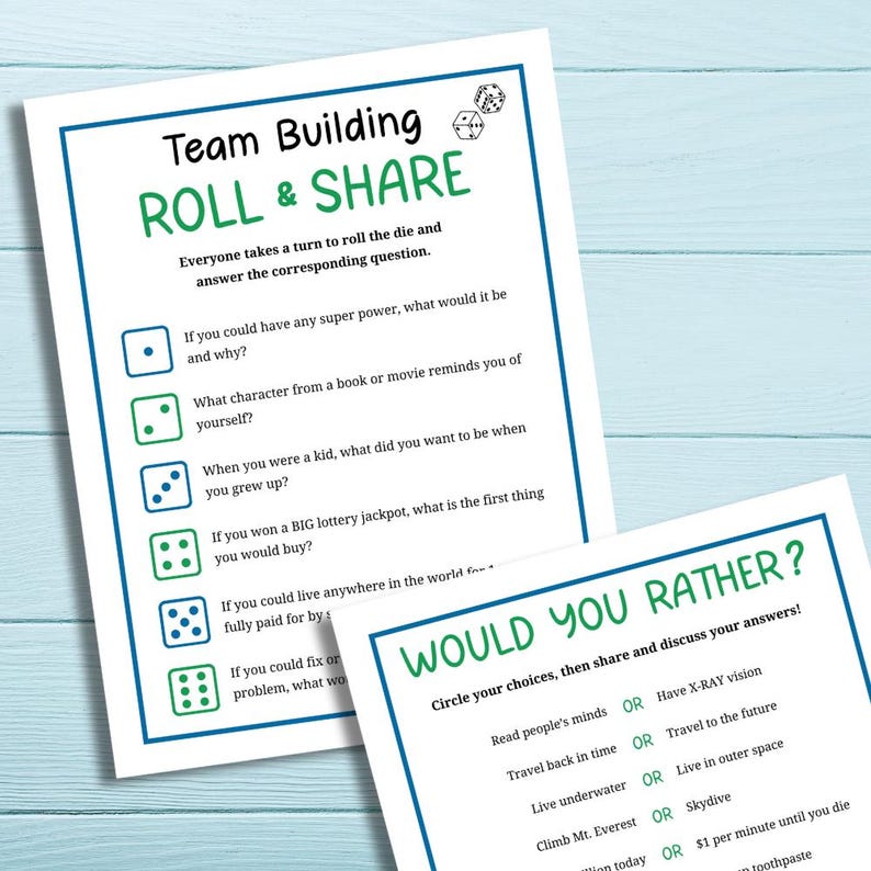 Quick Meeting Games – Set of 8, Office Icebreakers, Team Retreat ...
