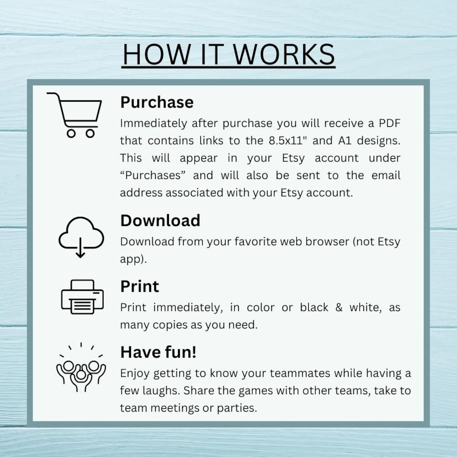 Set of 8 Team Building Games - Perfect for Ice Breakers, Office Parties ...