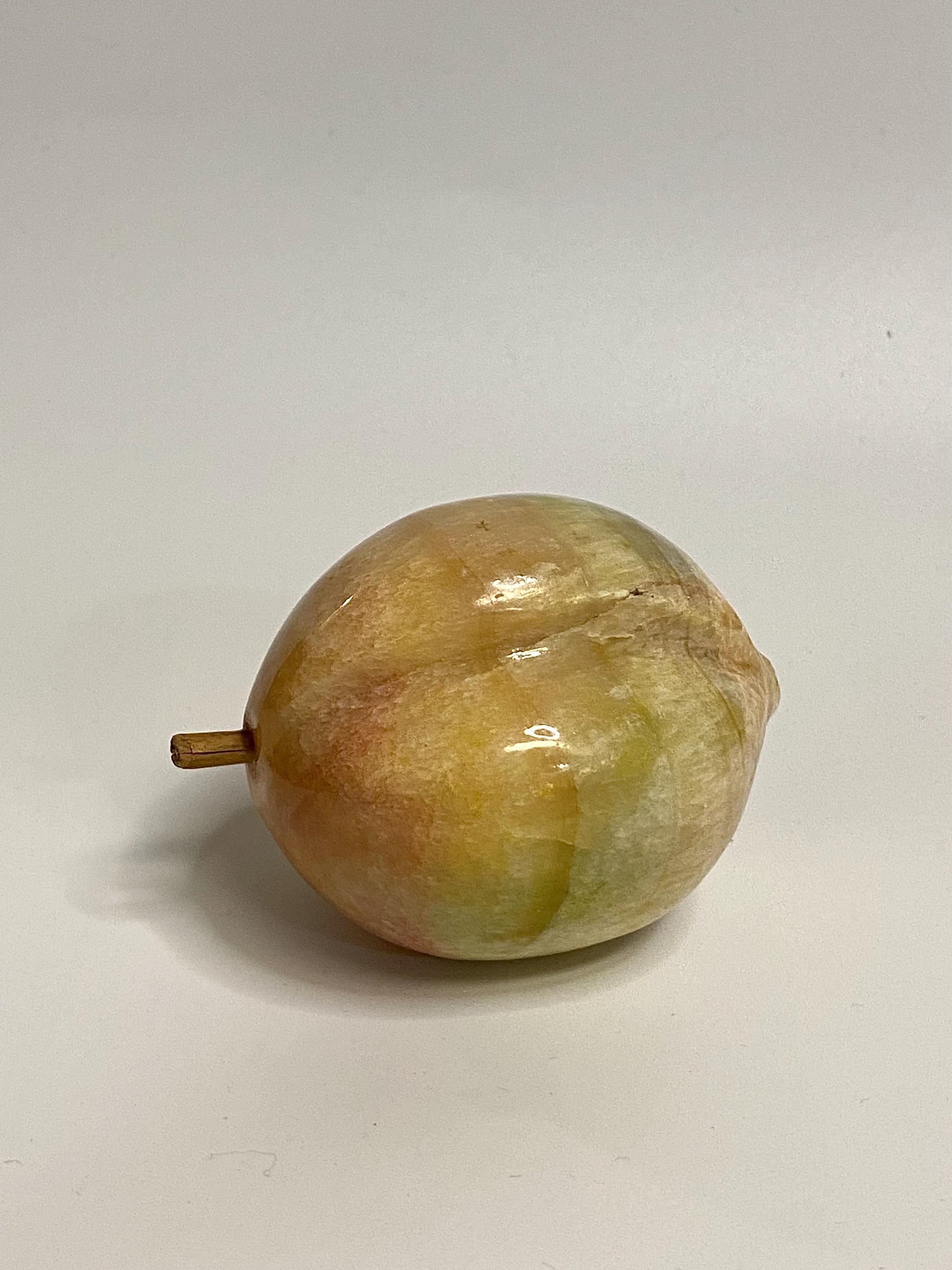 Vintage Hand-carved Alabaster Stone Fruit | Authentic Mexican Artisan ...