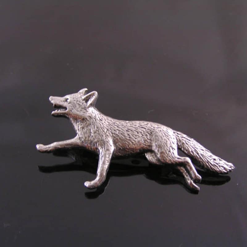 Fox Brooch - Etsy