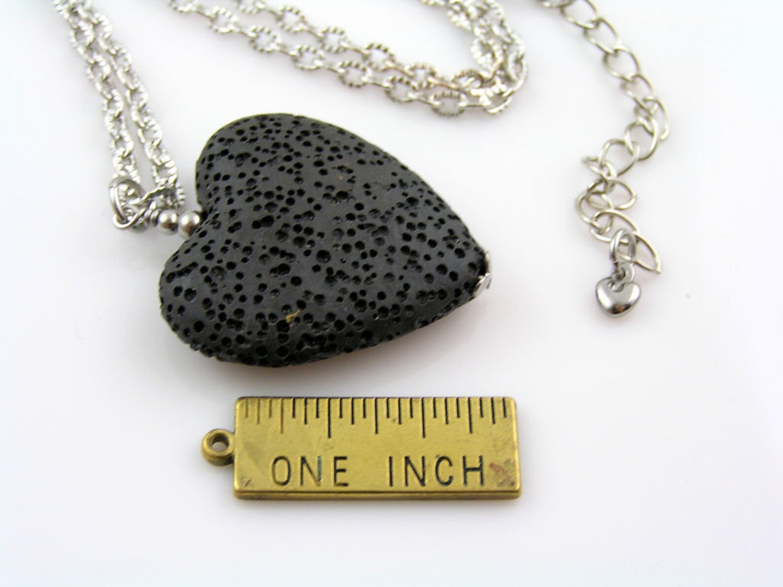 Lava Stone Heart Necklace, Genuine Lava Jewelry, N1412 - Etsy Australia