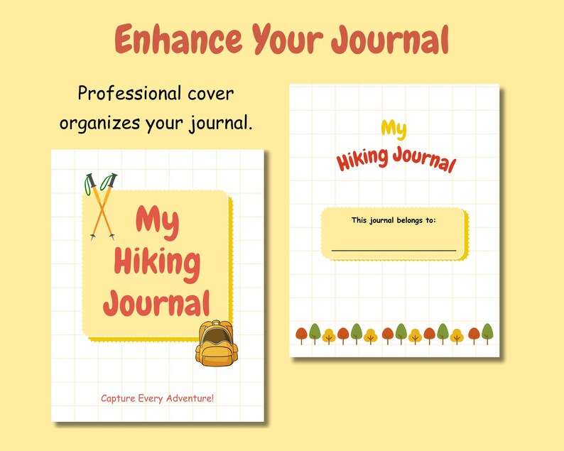 Hiking Journal for Kids | Printable PDF Digital Download Memory Book ...