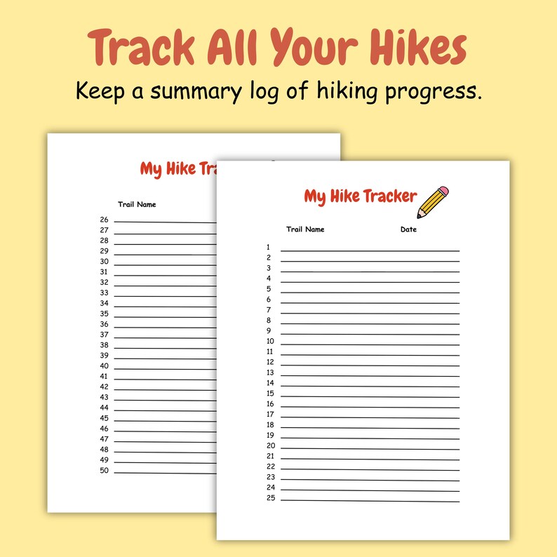 Hiking Journal for Kids | Printable PDF Digital Download Memory Book ...