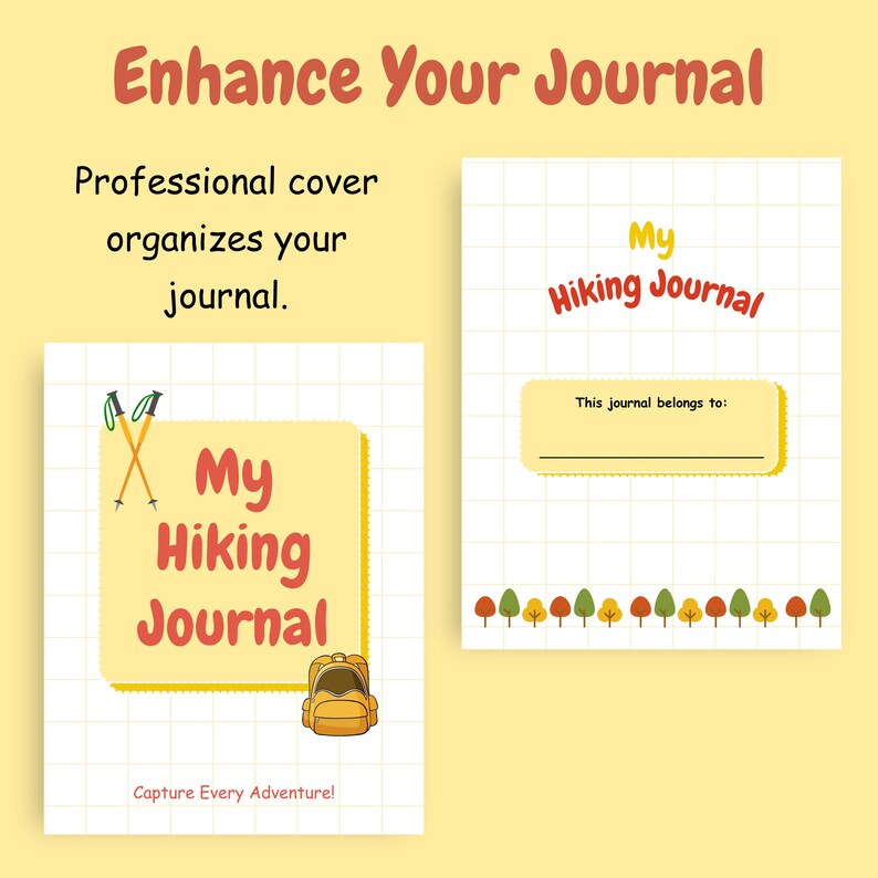 Hiking Journal for Kids | Printable PDF Digital Download Memory Book ...