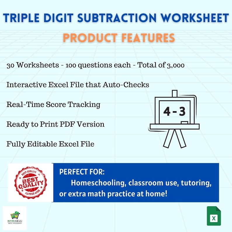 Printable Triple Digit Math Subtraction Worksheets | Homeschool ...