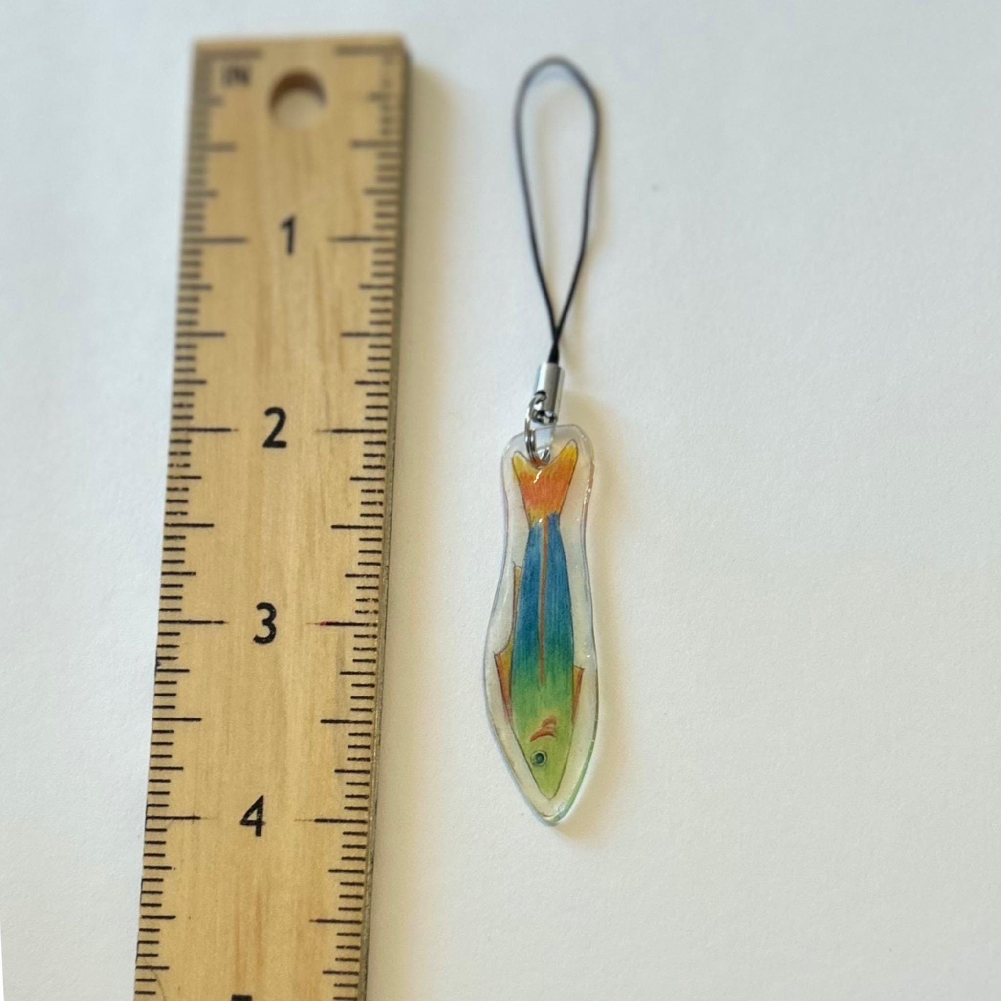 Colorful Fish Keychain, Aquatic Fish Phone Charm, Phone Accessory, Fish ...