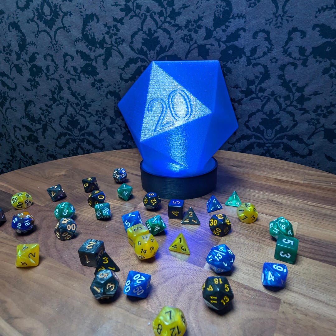 RGB D20 Lamp | RGB Table Lamp | - Etsy